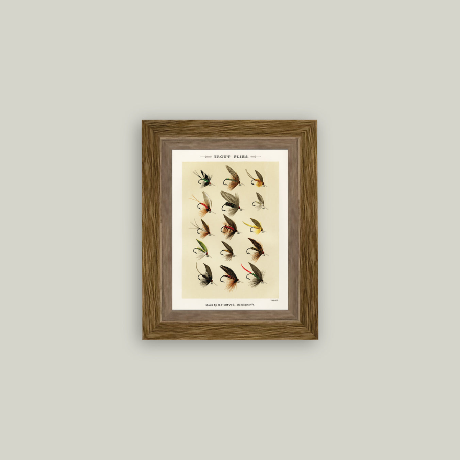 Trout Flies Framed Print - 4x6 — bfearless. at HOME
