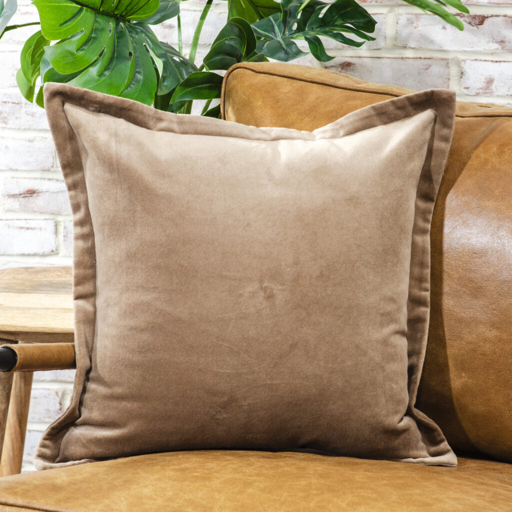 Mocha Velvet Pillow - 18x18 — bfearless. at HOME