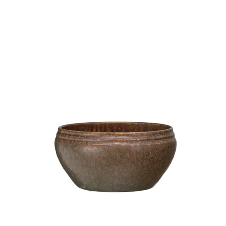 Brown Stoneware Textured Bowl - 6" — bfearless. at HOME
