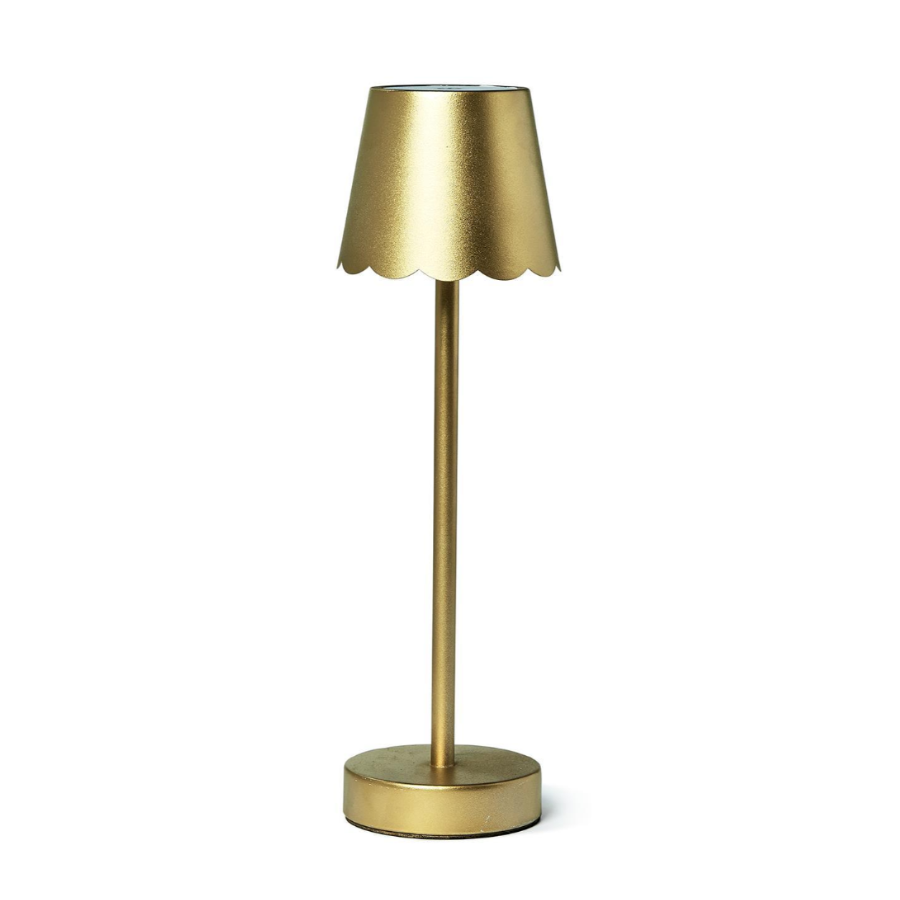 LED Lamp Gold w/ Scalloped Shade - 14.5" — bfearless. at HOME