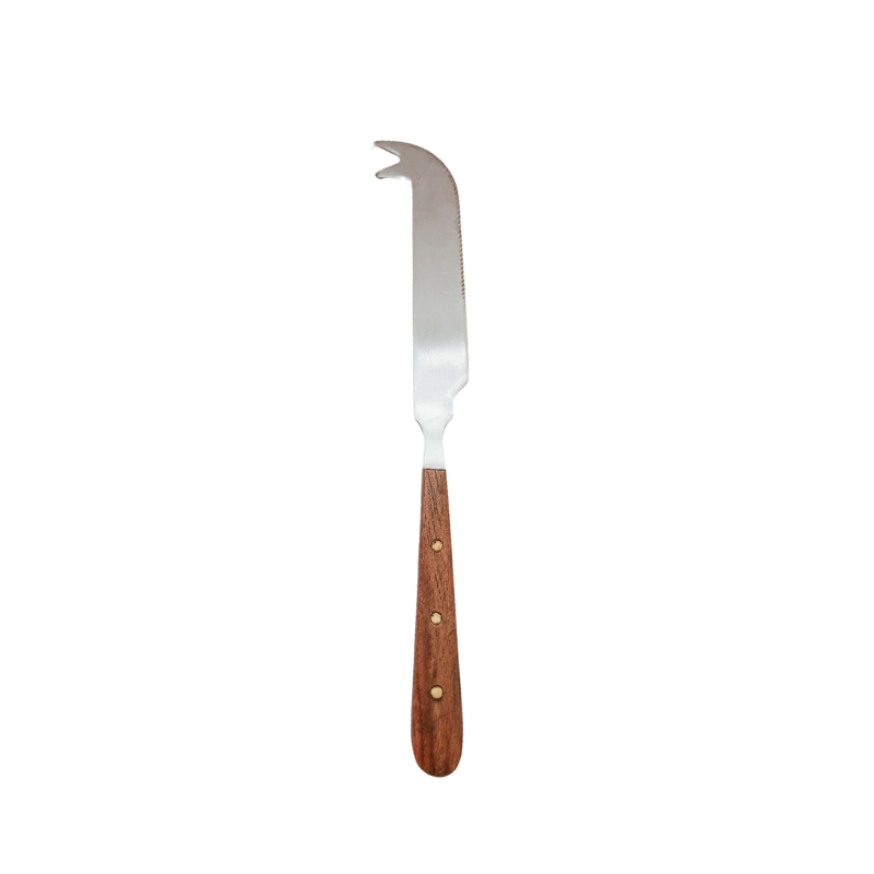 Stainless Steel Pronged Charcuterie Knife w/ Wood Handle - 7 ...