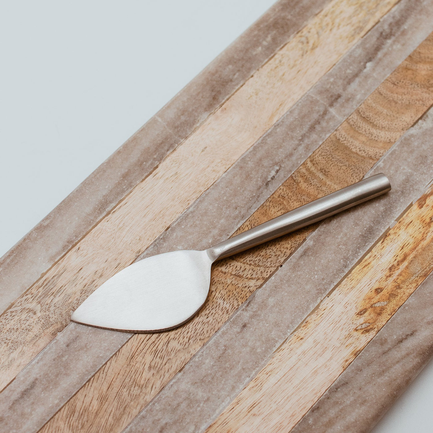 Brushed Nickel Parmesan Charcuterie Knife - 7" — bfearless. at HOME