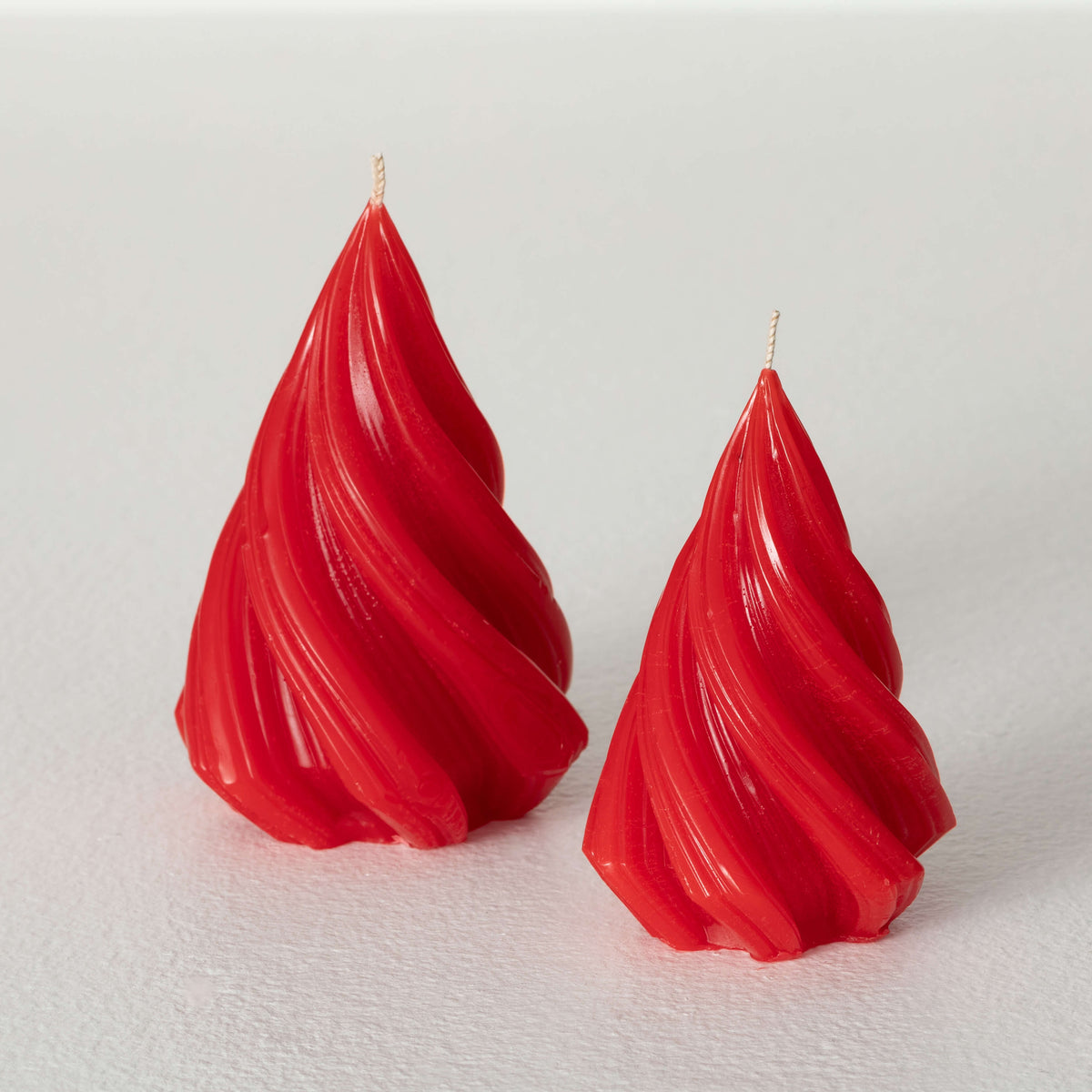Set of 2 Red Christmas Tree Candles — bfearless. at HOME